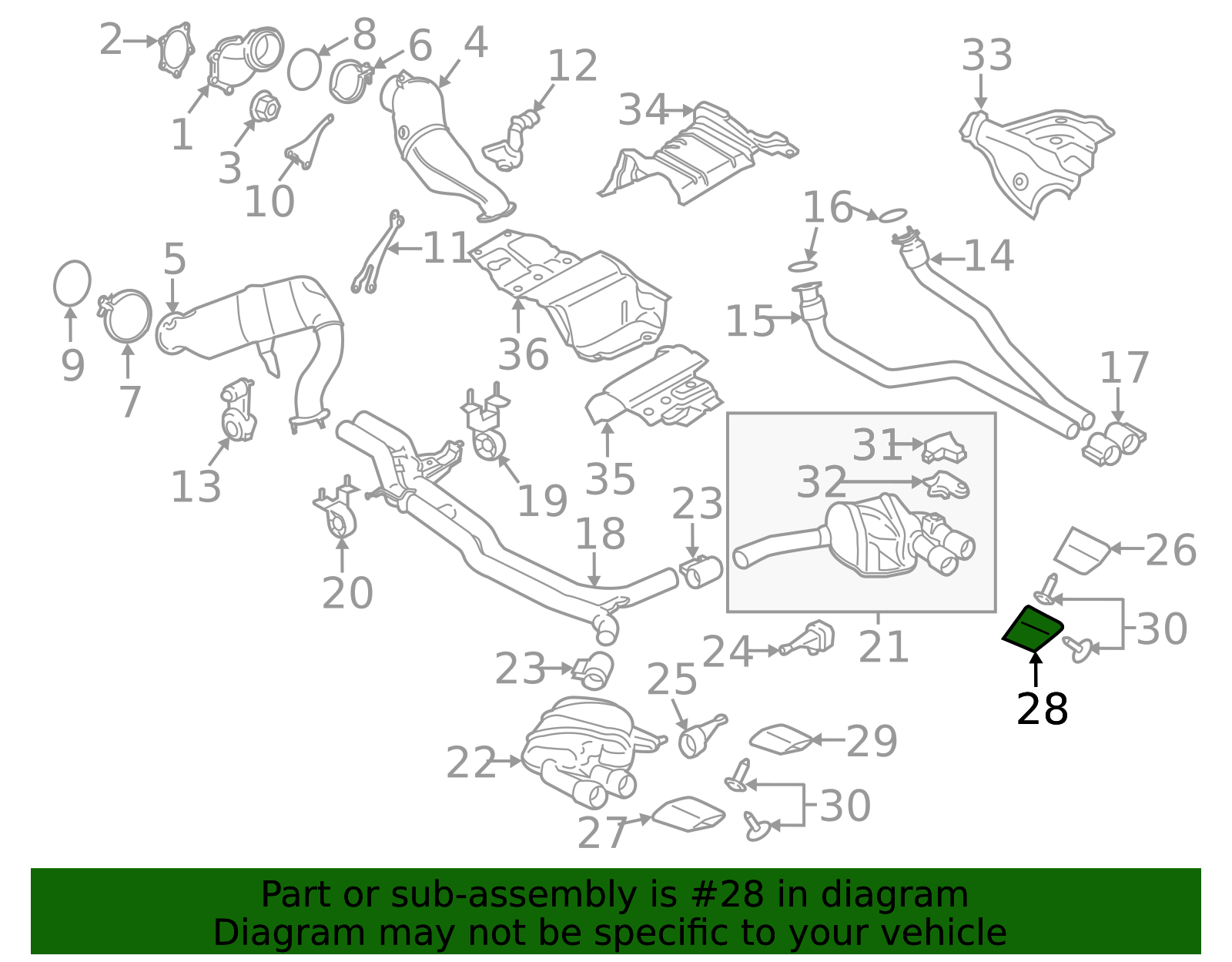 2015-2026 Porsche Macan Tailpipe Extension 95B-253-682-CL | Parts