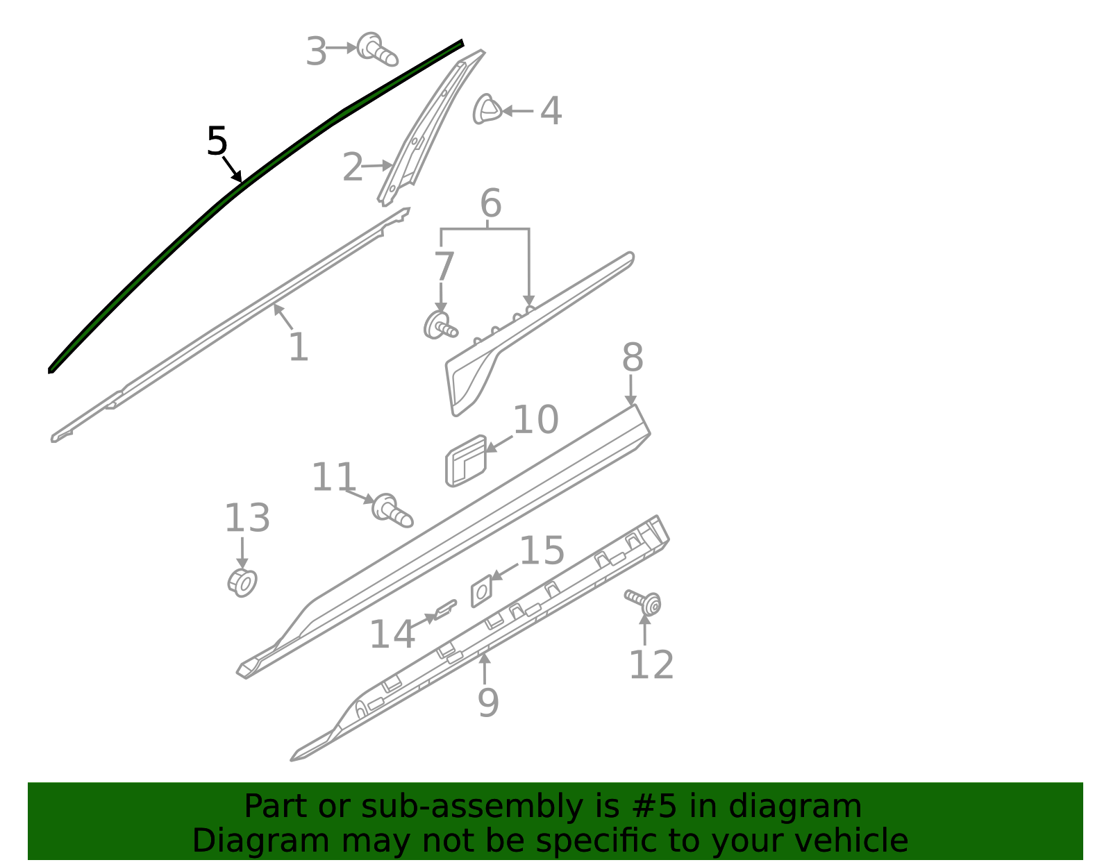 82850 R5010 - Frame Molding 2021-2023 Kia Sorento | Kia.Parts Store