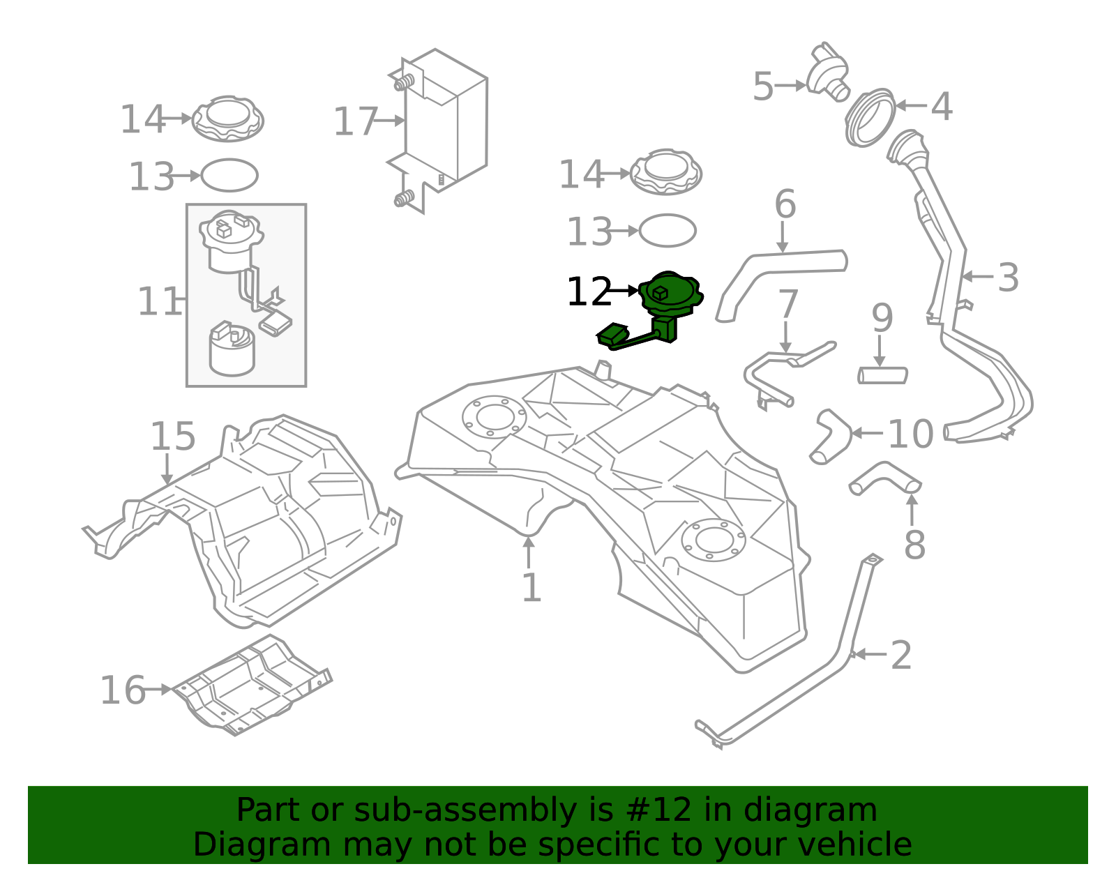 25060-1MA0B - High-Quality Fuel Gauge Sending Unit for 2011-2018 ...