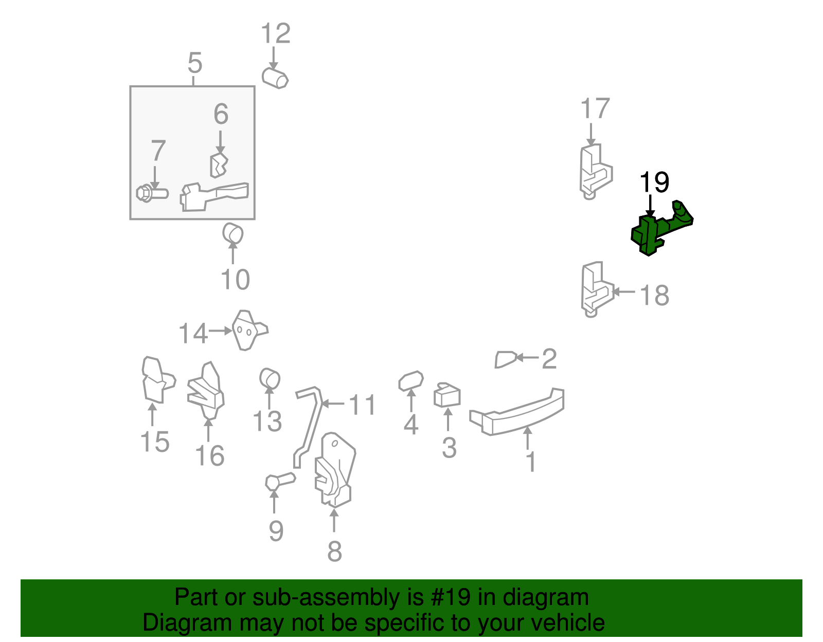 2009-2012 Toyota RAV4 Door Check 68650-42081 | Toyota Parts Center