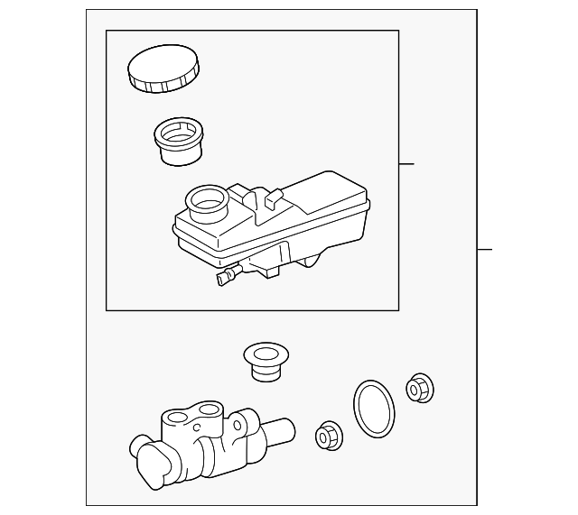 2019-2022 Toyota Corolla Master Cylinder 47201-02870 | Toyota Parts Center