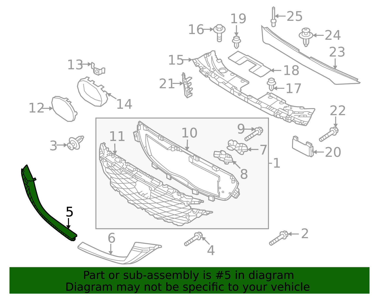 2022-2025 Mazda CX-5 Molding KSD4-50-7J0 | QuirkParts