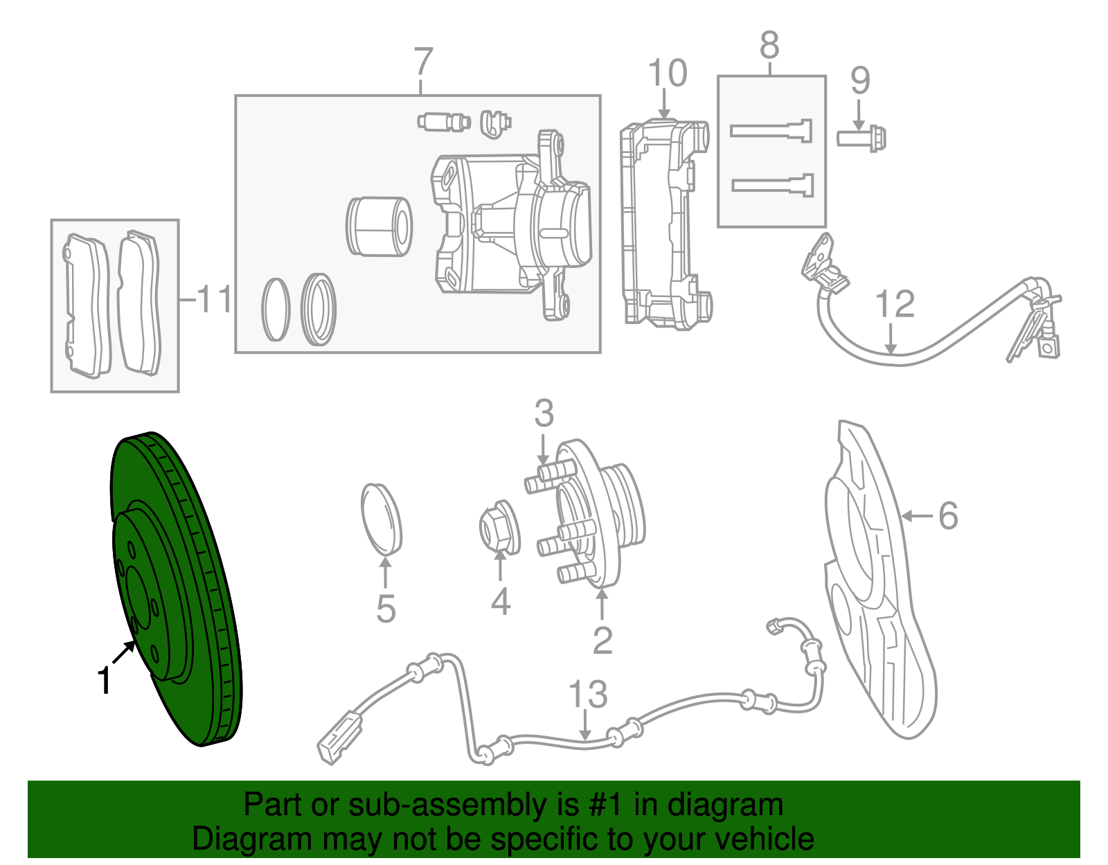 68368069AA - Brake Rotor - 2014-2021 Dodge Charger | Mopar Parts Canada