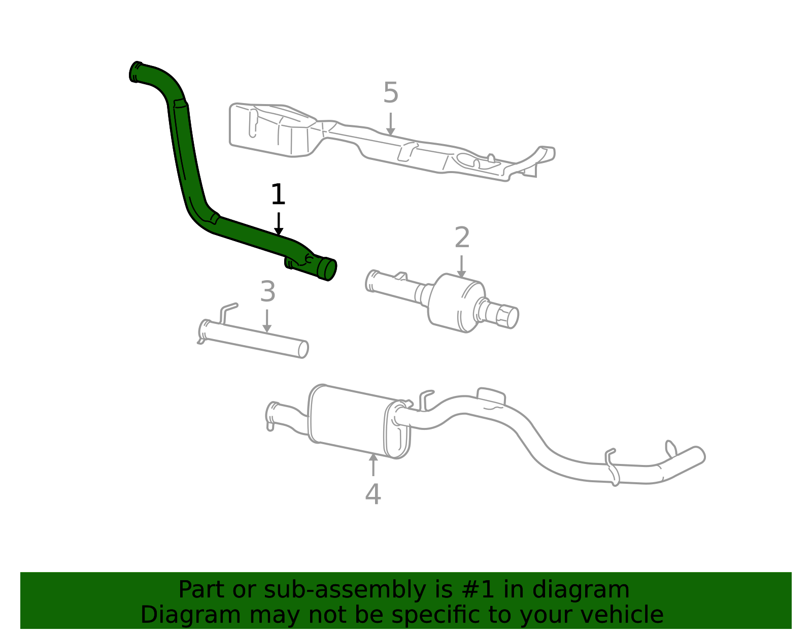 2004-2007 Ford Exhaust Pipe 4C3Z-6N646-AA | Awesome Parts Ford
