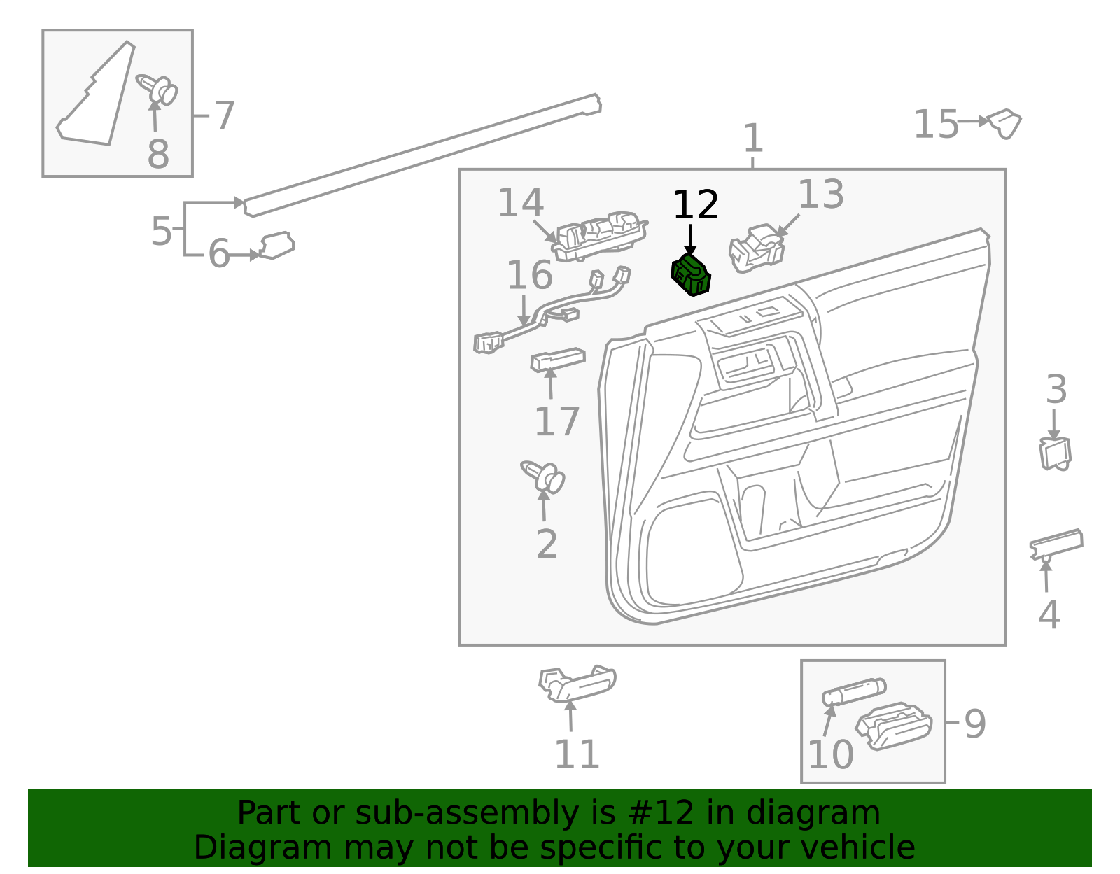 84930-12250 - High-Quality Door Lock Switch for 2006-2024 Toyota ...