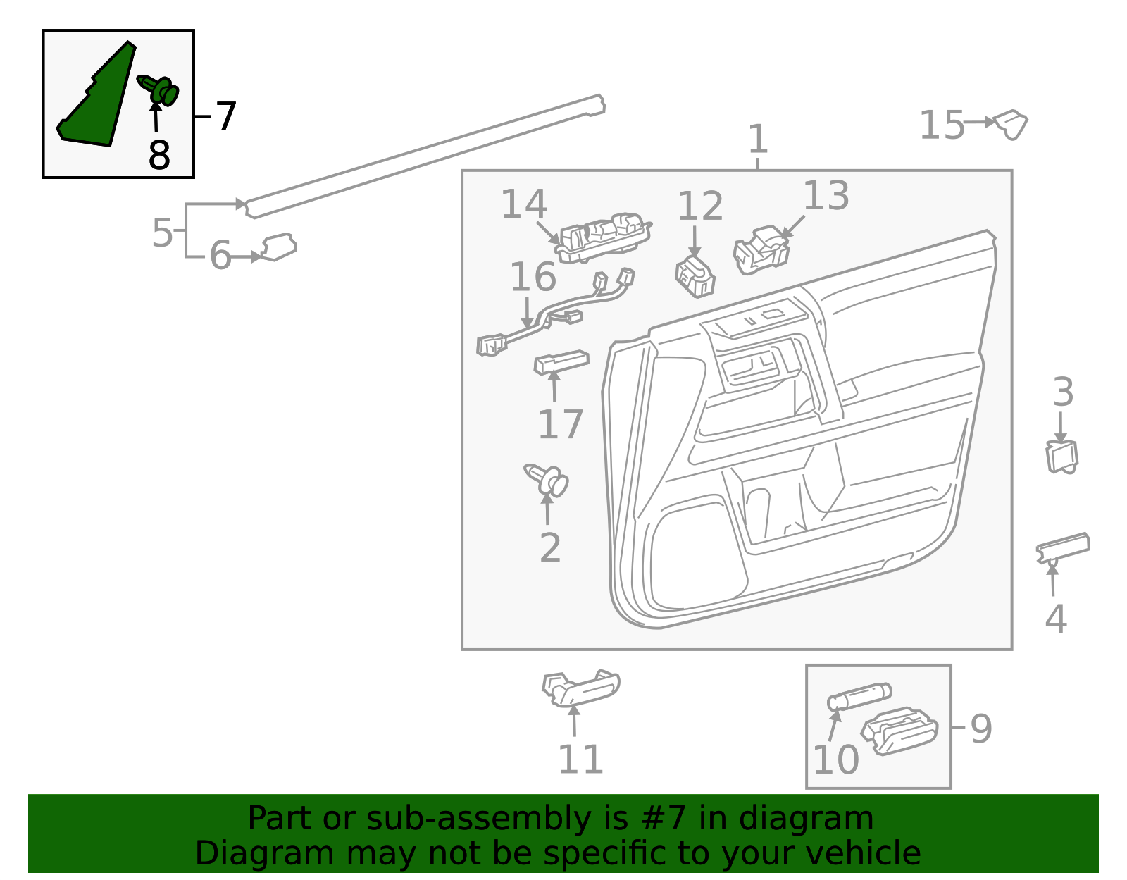 2010-2024 Toyota 4Runner Corner Cover 67491-35060-C0 | MotorMotor