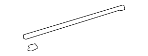 Genuine Toyota Door Window Belt Weatherstrip (Left, Front) part# 68172 ...
