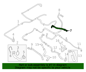 HC3Z-18472-J - Heater Hose 2017-2026 Ford | Ford Parts Direct