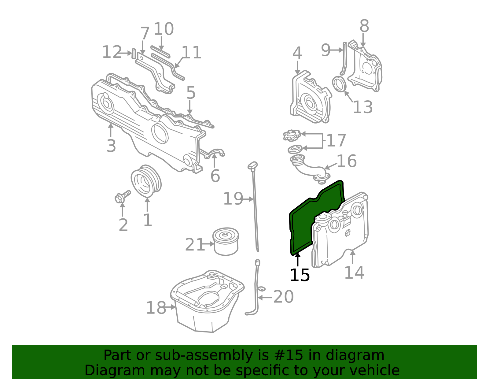 1999-2006 Subaru Valve Cover Gasket 13294AA053 | Subaru Parts Store
