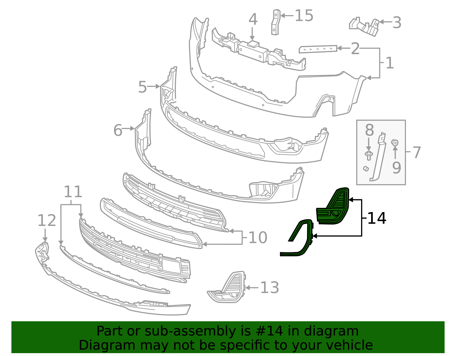 2020-2025 GM Lamp Bezel - Driver's Side (LH) 84710043 | TascaParts.com