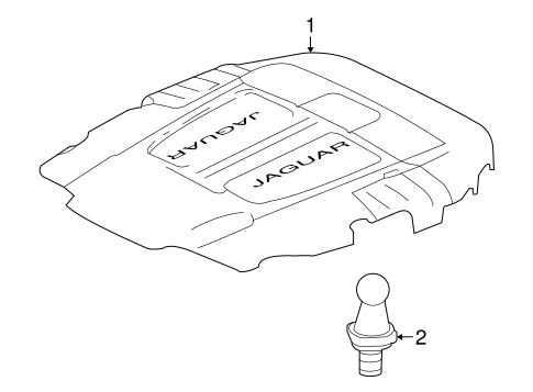 Engine Appearance Cover for 2011 Jaguar XK | JaguarParts.com