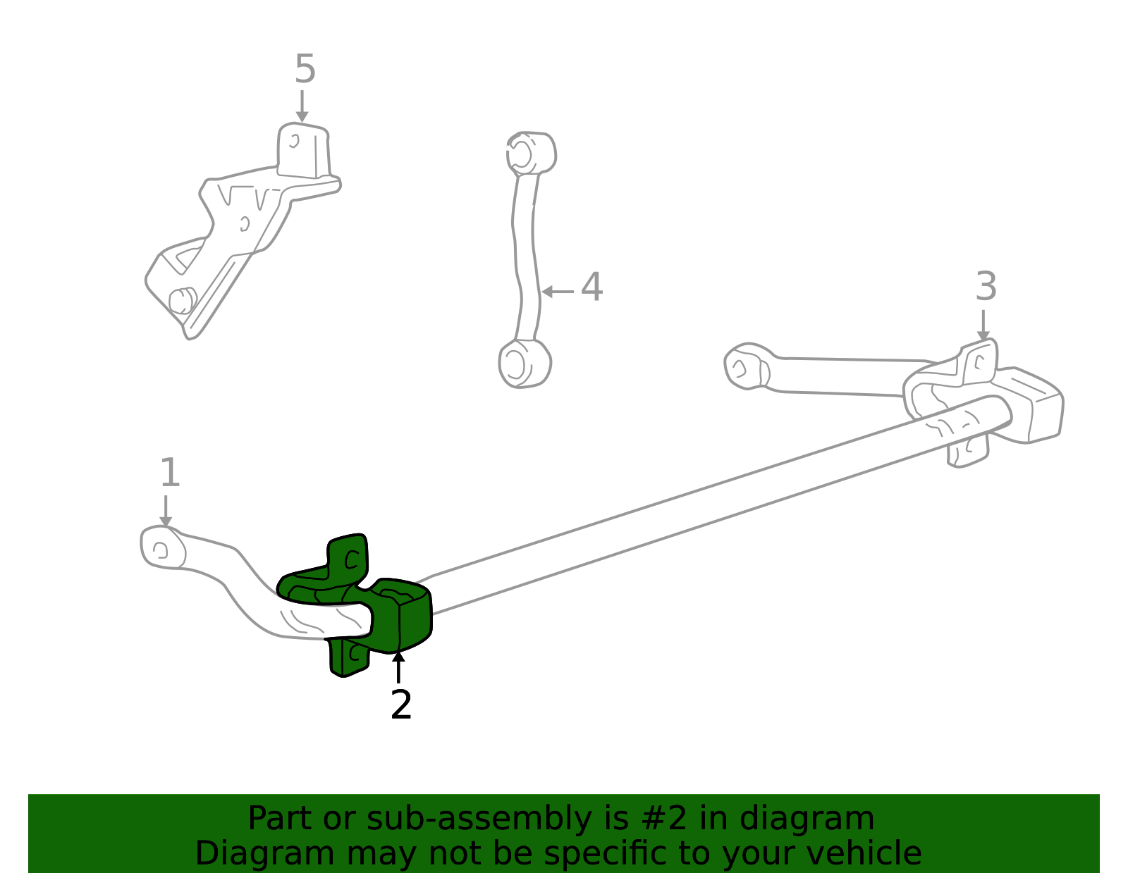 5C3Z-5484-DA - 2005-2007 Ford - Stabilizer Bar Insulator | Dealer Auto ...