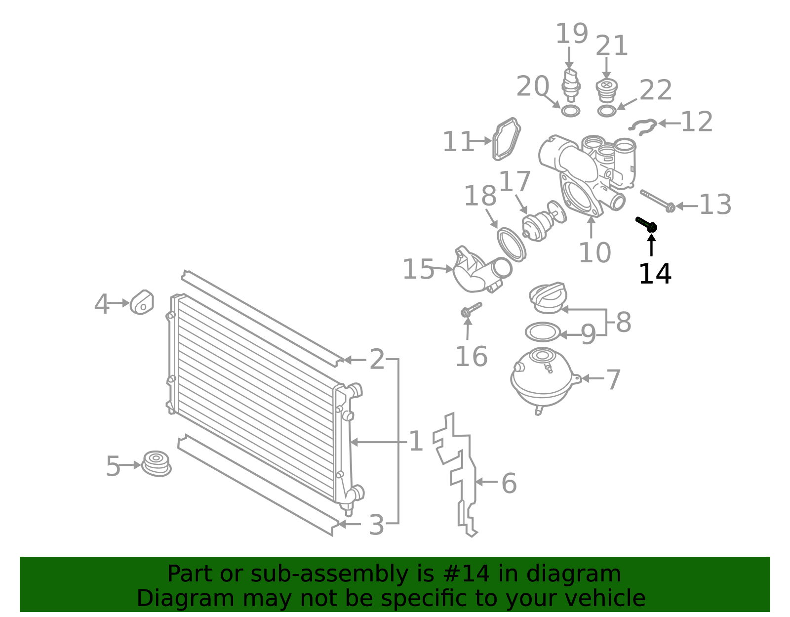 Thermostat Housing Bolt N-904-121-01 | VW Direct Auto Parts