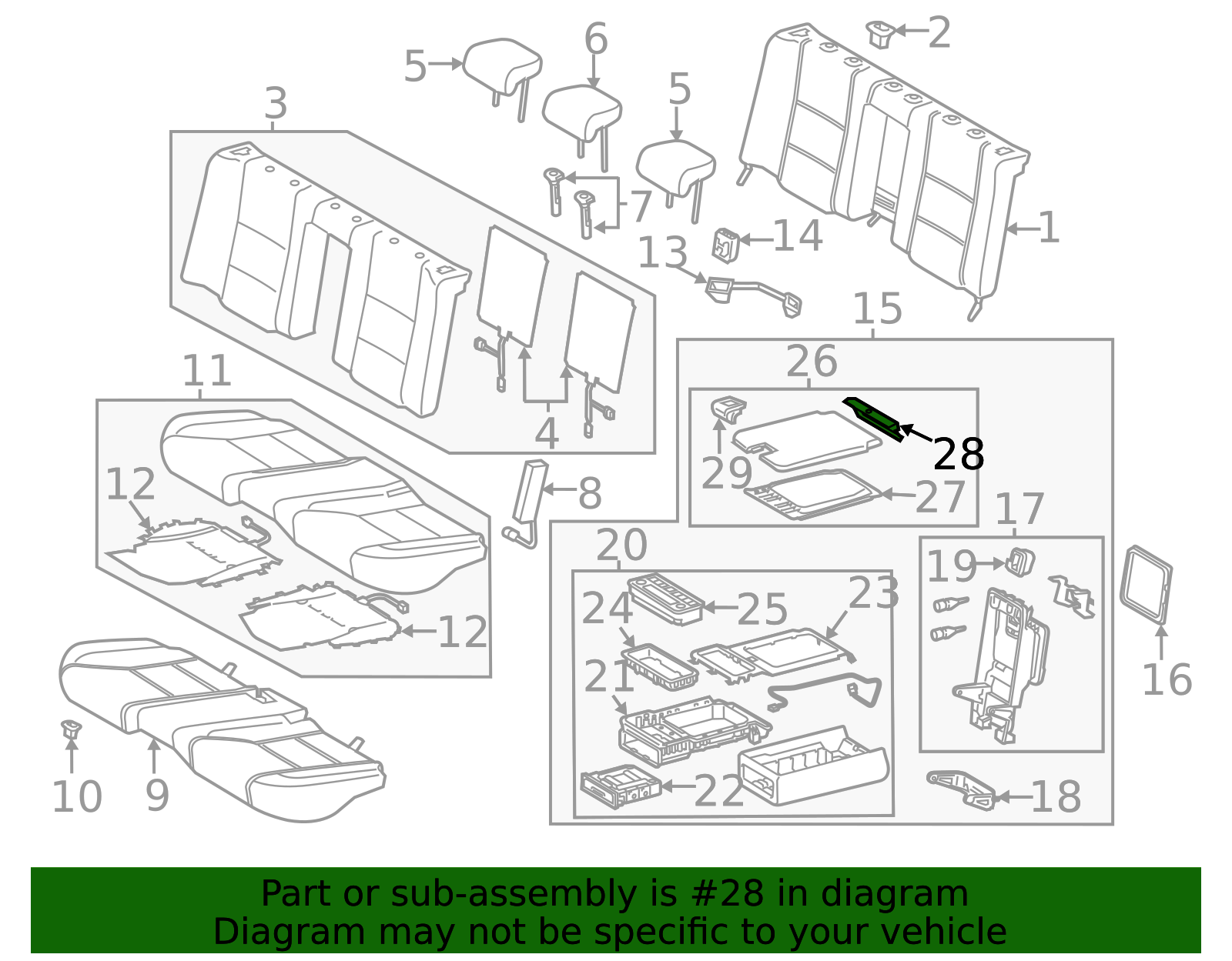 72802-30041 - High-Quality Console Hinge for 2013-2020 Lexus ...