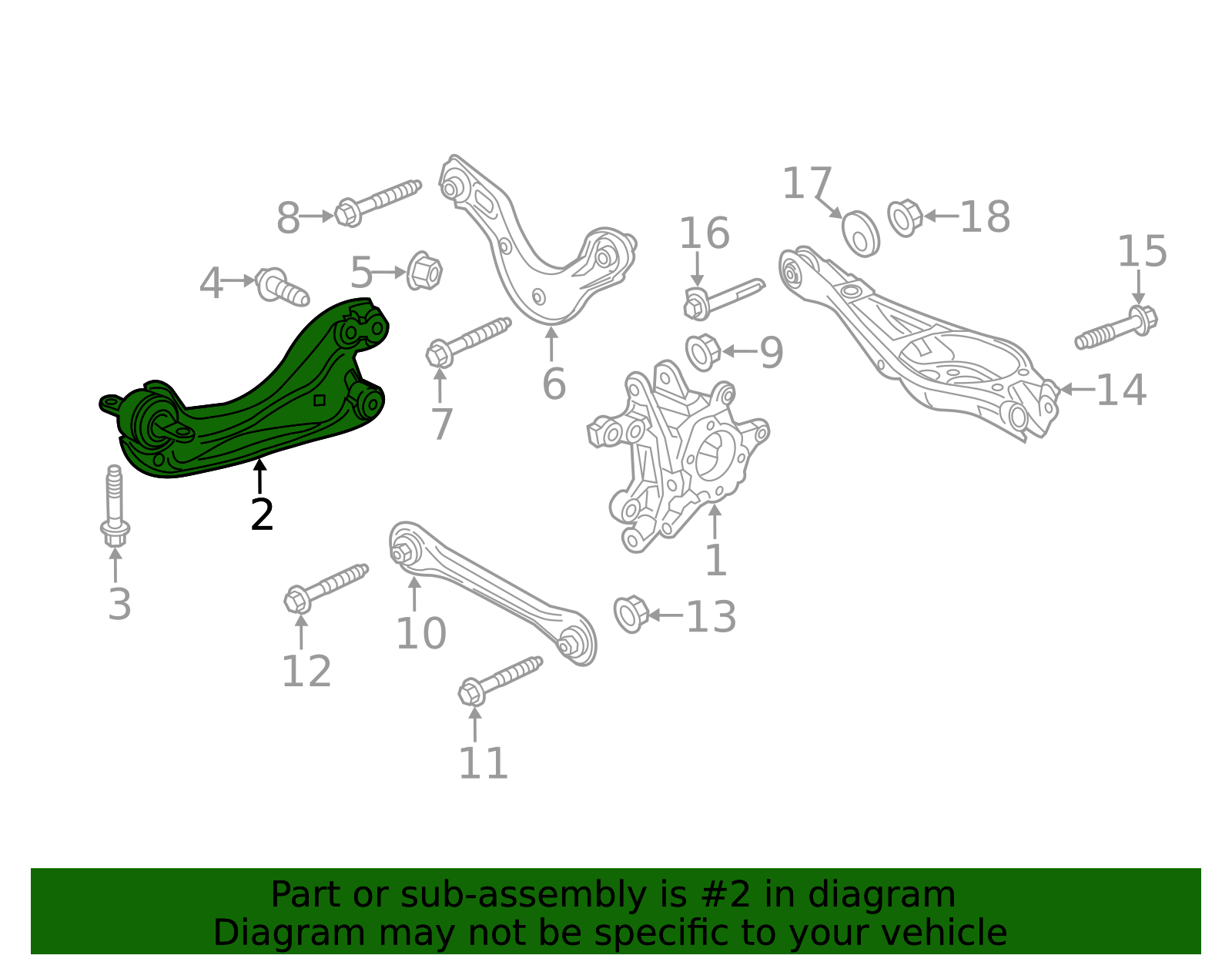 52365-TBA-A01 - 2016-2022 Honda - Arm L Rear Trailing | Honda Parts Cheap