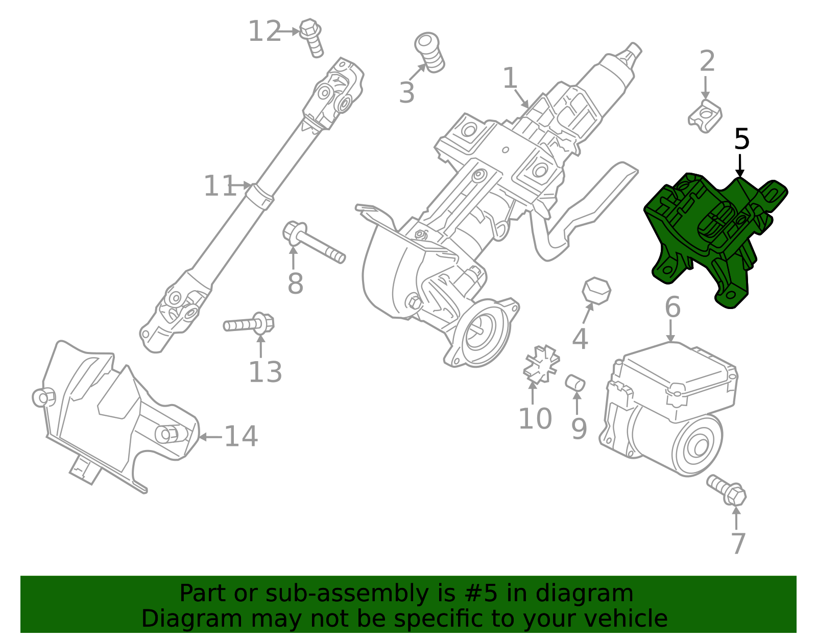 BCKA-67-P34 - Steering Column Bracket 2019-2025 Mazda | Mazda Parts.US