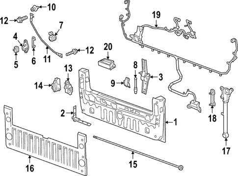 Tail Gate for 2022 Chevrolet Silverado 1500 LTD | GM Parts Warehouse