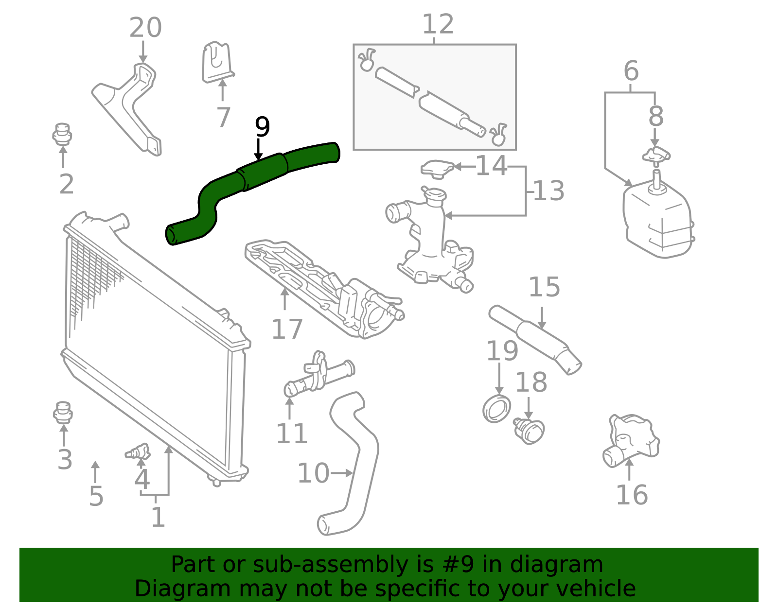 Radiator Hose 16571-AA010 - Dependable OEM Engine Cooling | AutoNation ...