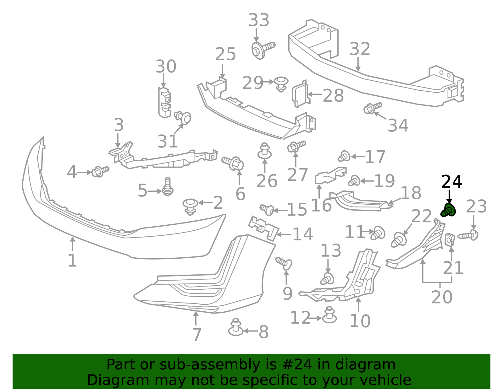 90689-SB0-013 - Side Duct Clip 2018-2021 Honda Clarity | Honda Parts Online