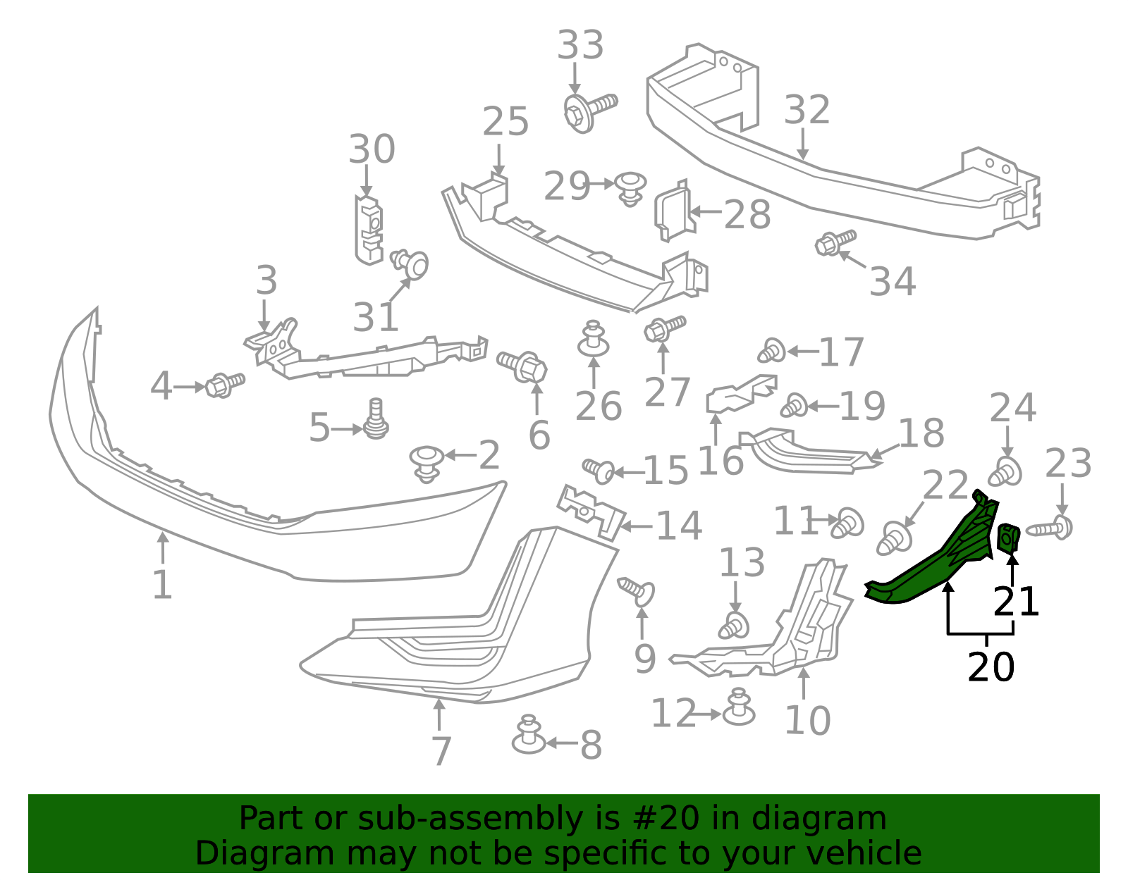 71313-TRT-A00 - Radiator Support Air Duct 2018-2021 Honda Clarity ...