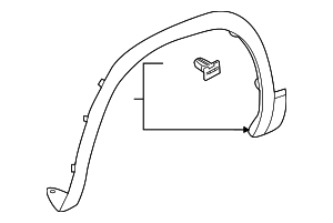 2020-2023 Volkswagen Wheel Opening Molding 3CN-853-717-D-GRU | OEM ...