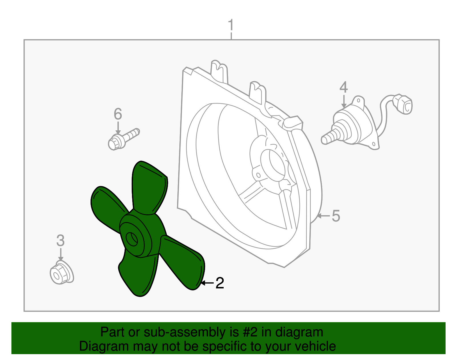 1999-2003 Mazda Fan Blade ZL04-15-140 | RealMazdaParts.com