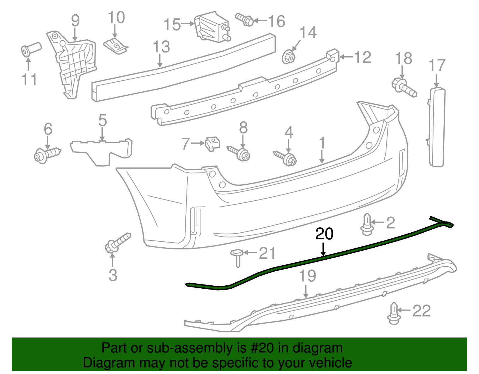 2015-2017 Toyota Prius V Spoiler Protector 76872-47030 | Toyota Parts ...