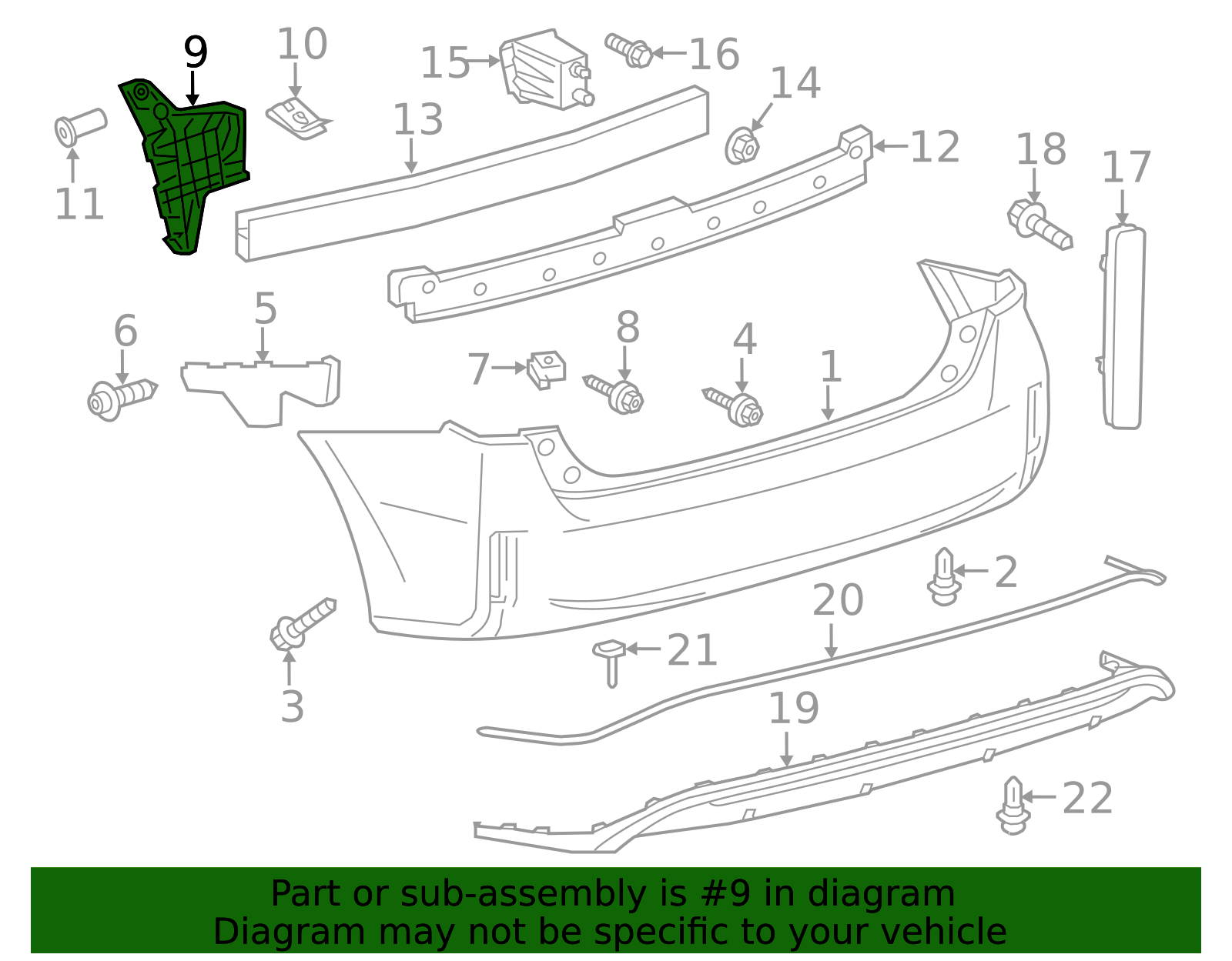 Genuine Official Toyota Bumper Seal part# 52591-47030 for 2012-2017 ...