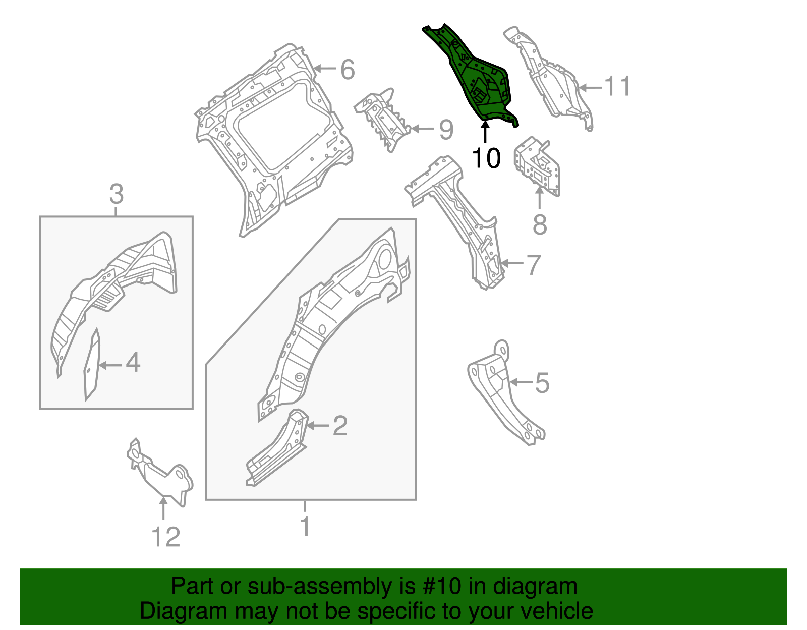 2013-2020 Nissan Pathfinder Inner Pillar G7630-3KAMA | Bill Kay Nissan ...