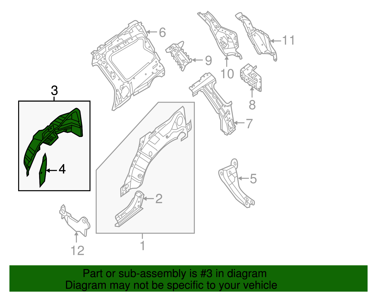 76750-3JA0A - Inner Wheelhouse | Anicra Nissan Parts