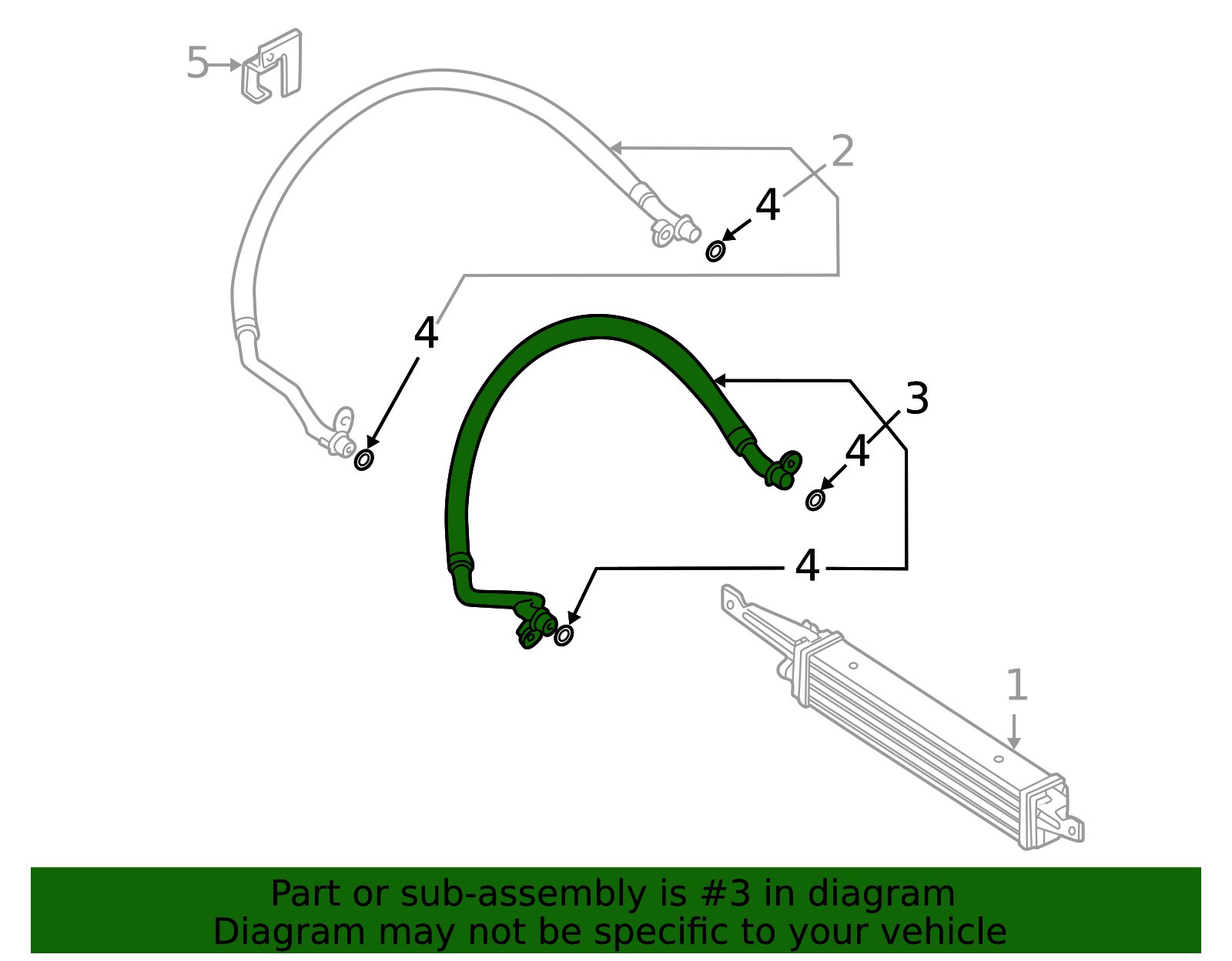 12778196 - 1999-2009 Saab 9-5 - Oil Cooler Hose | Order Euro Parts