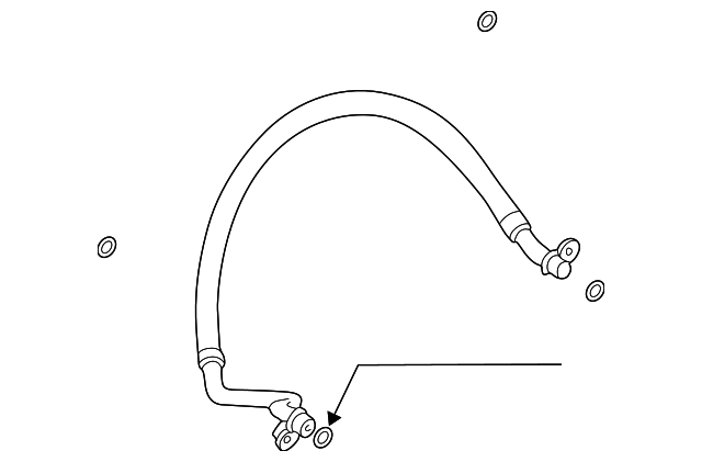 12778196 - 1999-2009 Saab 9-5 - Oil Cooler Hose | Order Euro Parts