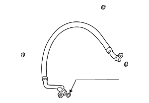 Genuine Oil Cooler Hose for 1999-2009 Saab 9-5 | Part# 12778196 | Over ...