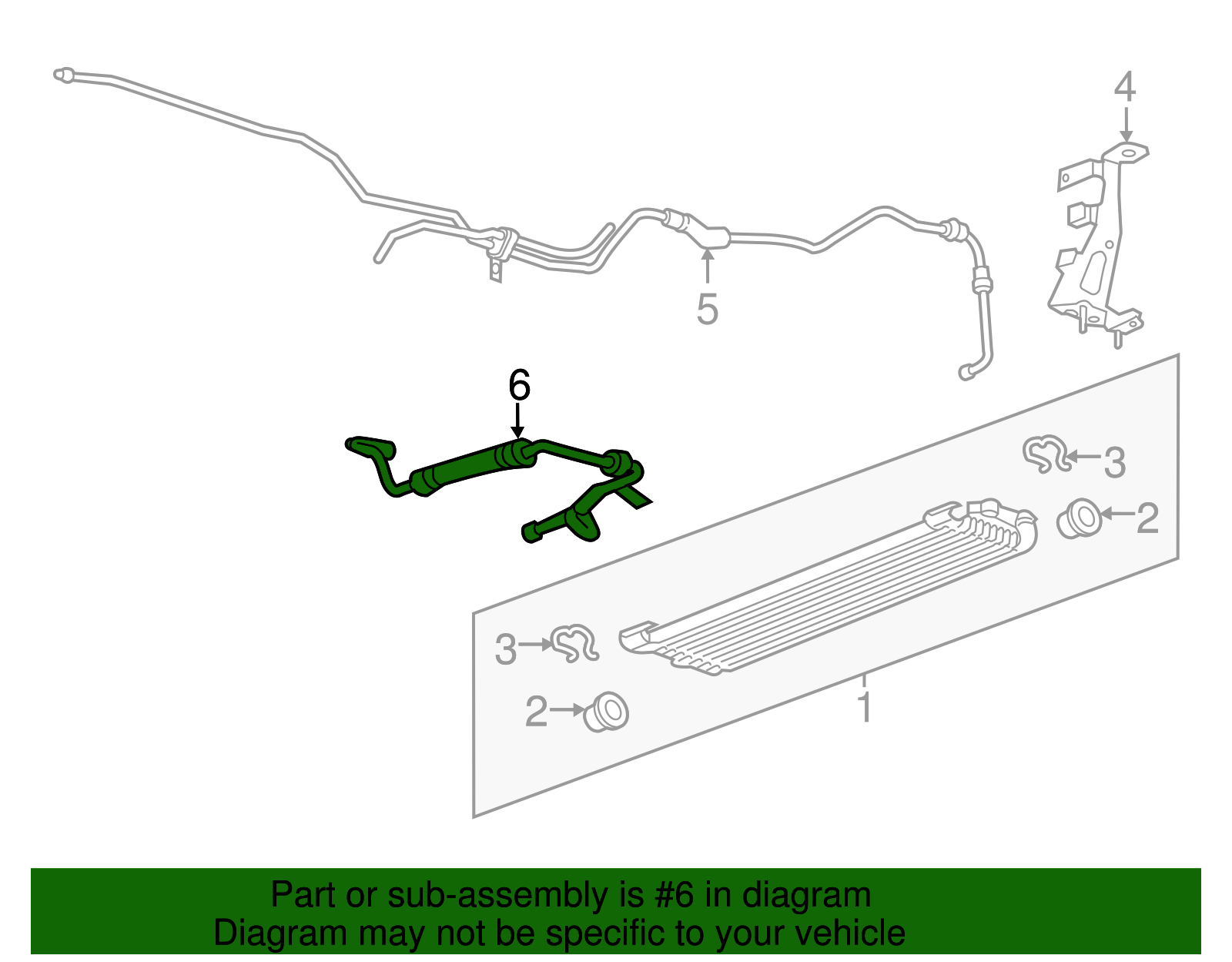2016-2024 GM Automatic Transmission Fluid Cooler Line 84318909 | QuirkParts