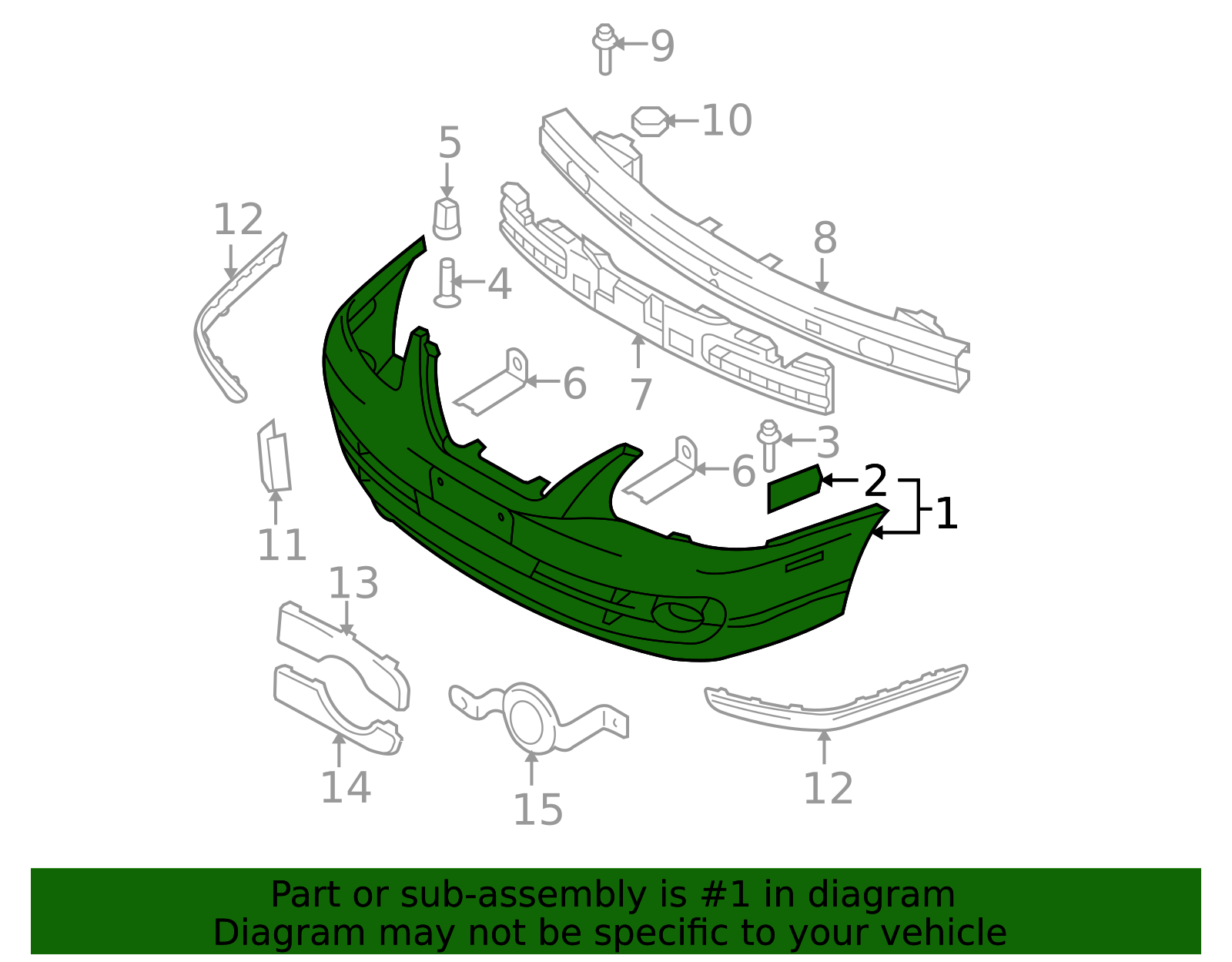 2004-2006 Hyundai Elantra Bumper Cover 86510-2D502 | QuirkParts