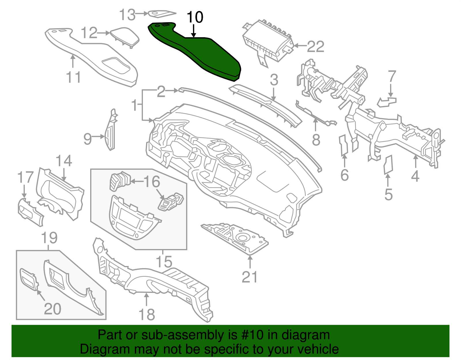 Hyundai - 84830-D3000-TRY - Meter Hood - 2016-2018 Hyundai Tucson | OEM ...
