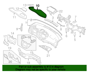 Hyundai - 84830-D3000-TRY - Meter Hood - 2016-2018 Hyundai Tucson | OEM ...