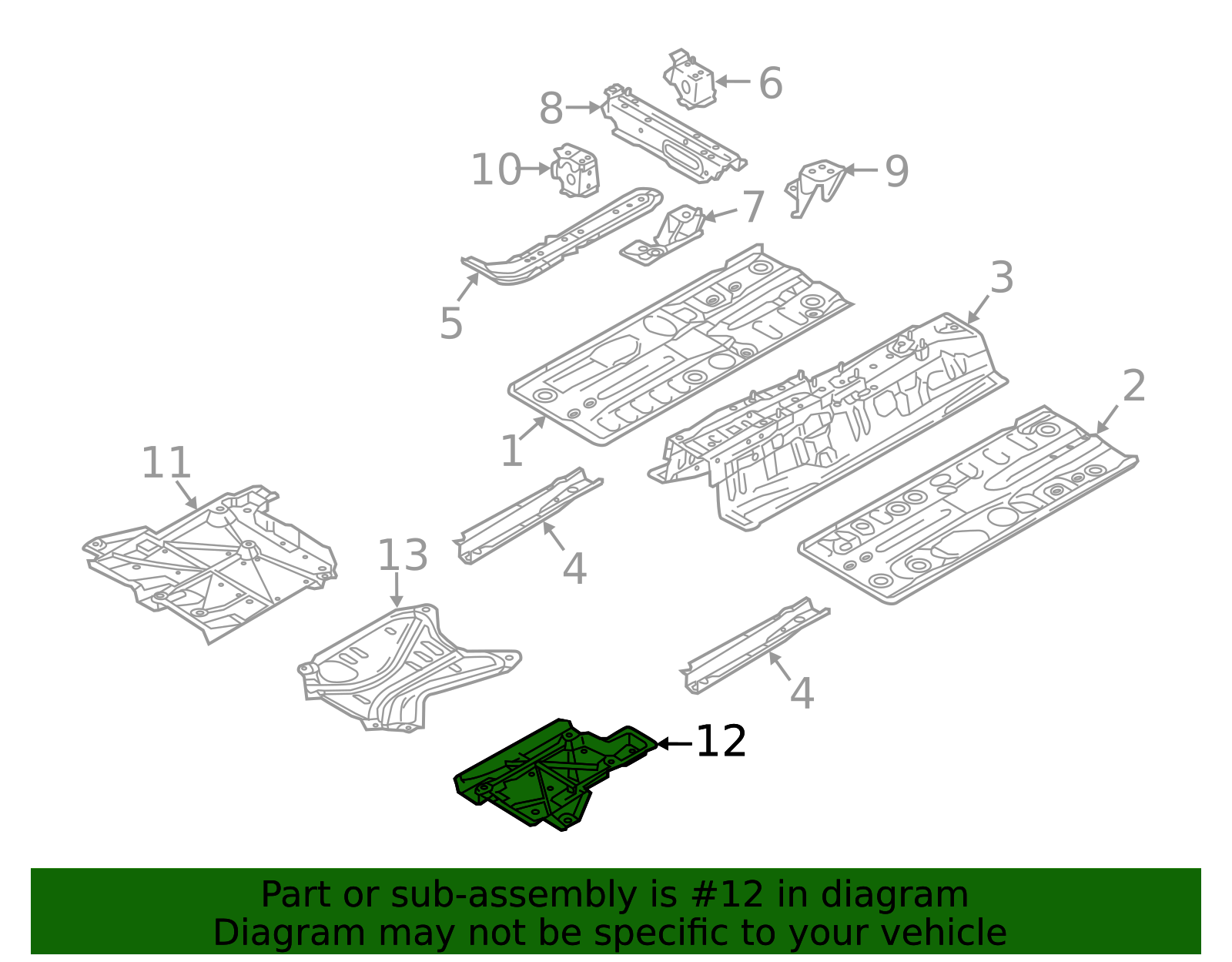 58166-WB001 - High-Quality Floor Pan Splash Shield for 2016-2020 Toyota ...
