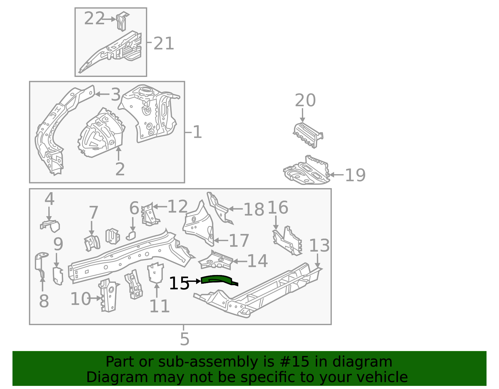 2018-2024 GM Driver Side Cross Sill Brace 23297587 GM | GMPartsDirect.com