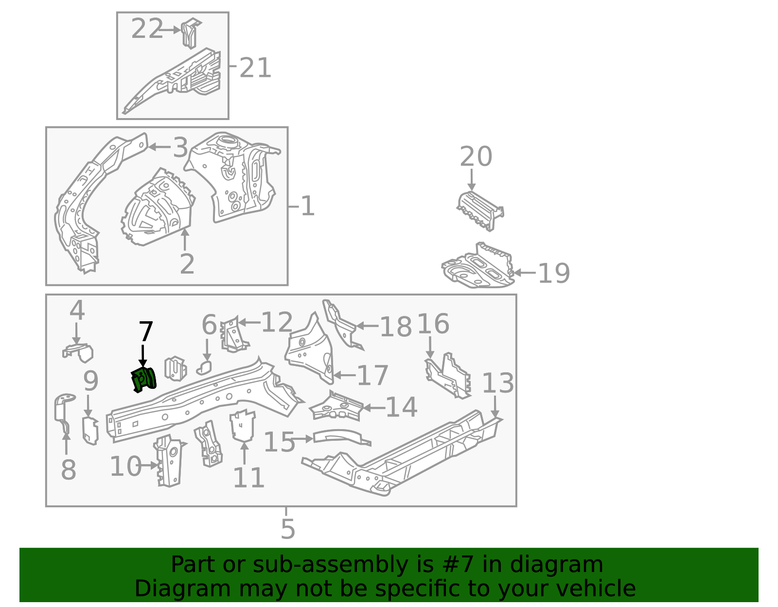 Rail Assembly Brace - Driver's Side (LH) 23297565 | TascaParts.com