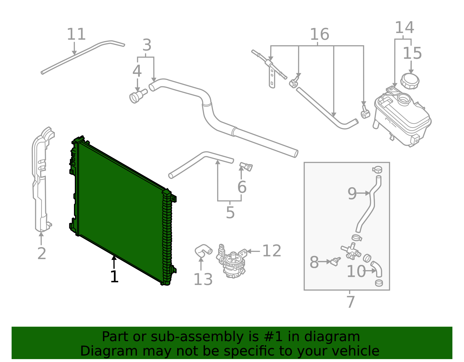 2022-2025 Genesis GV70 Radiator Assembly 253L0-AR250 | OEM Parts Online