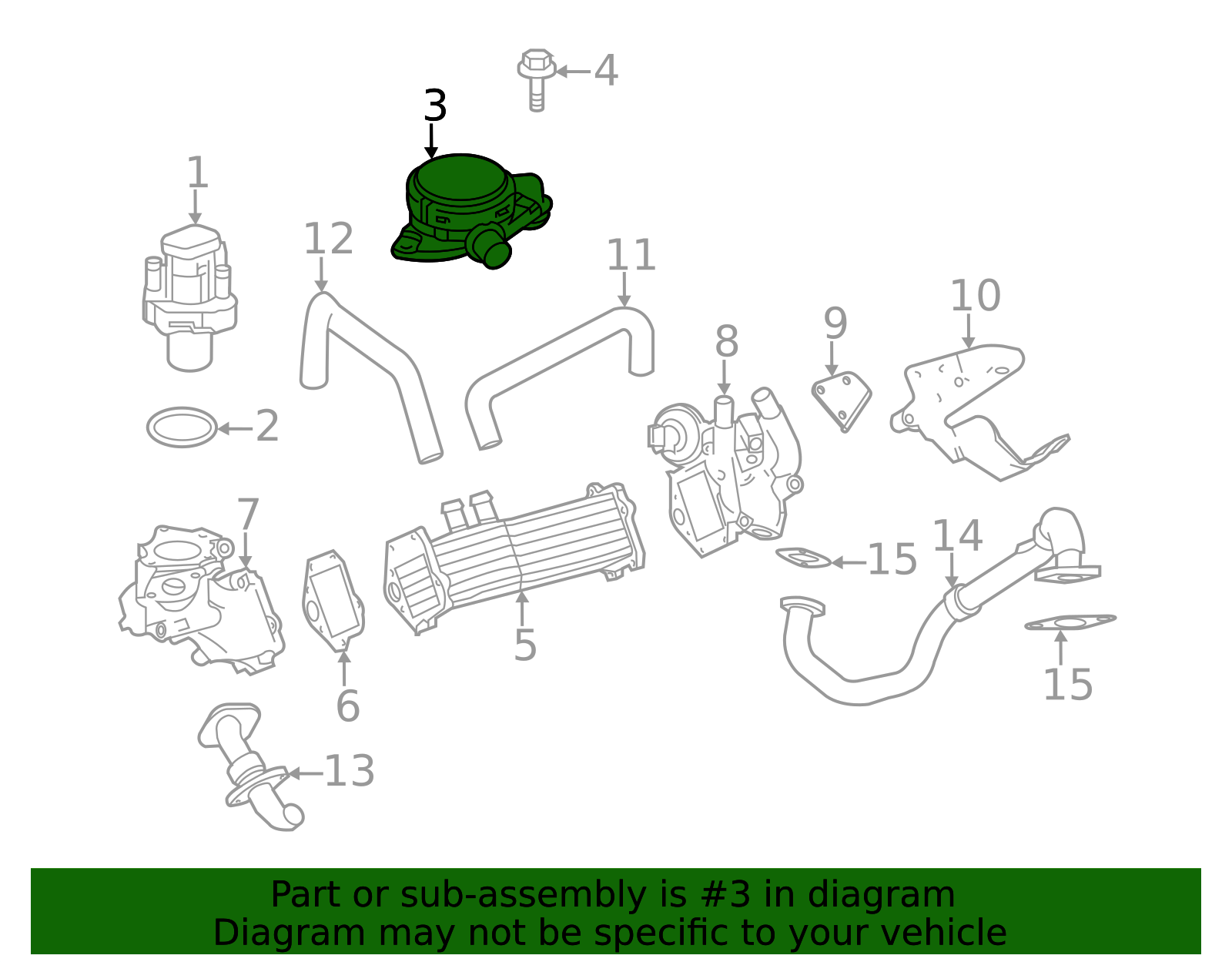 642-010-22-91 - Mercedes-Benz PCV Valve 2010-2013 Mercedes-Benz ...