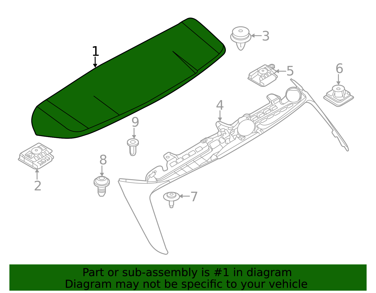 2020-2025 BMW X5 Spoiler 51-62-8-083-919 | BMW Parts Online Hub