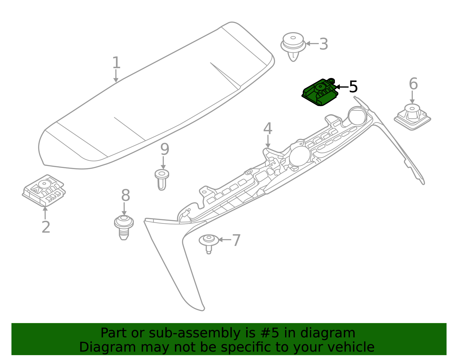 Genuine BMW 51-62-7-401-793 | Spoiler Wing Adjuster | FREE Shipping on ...