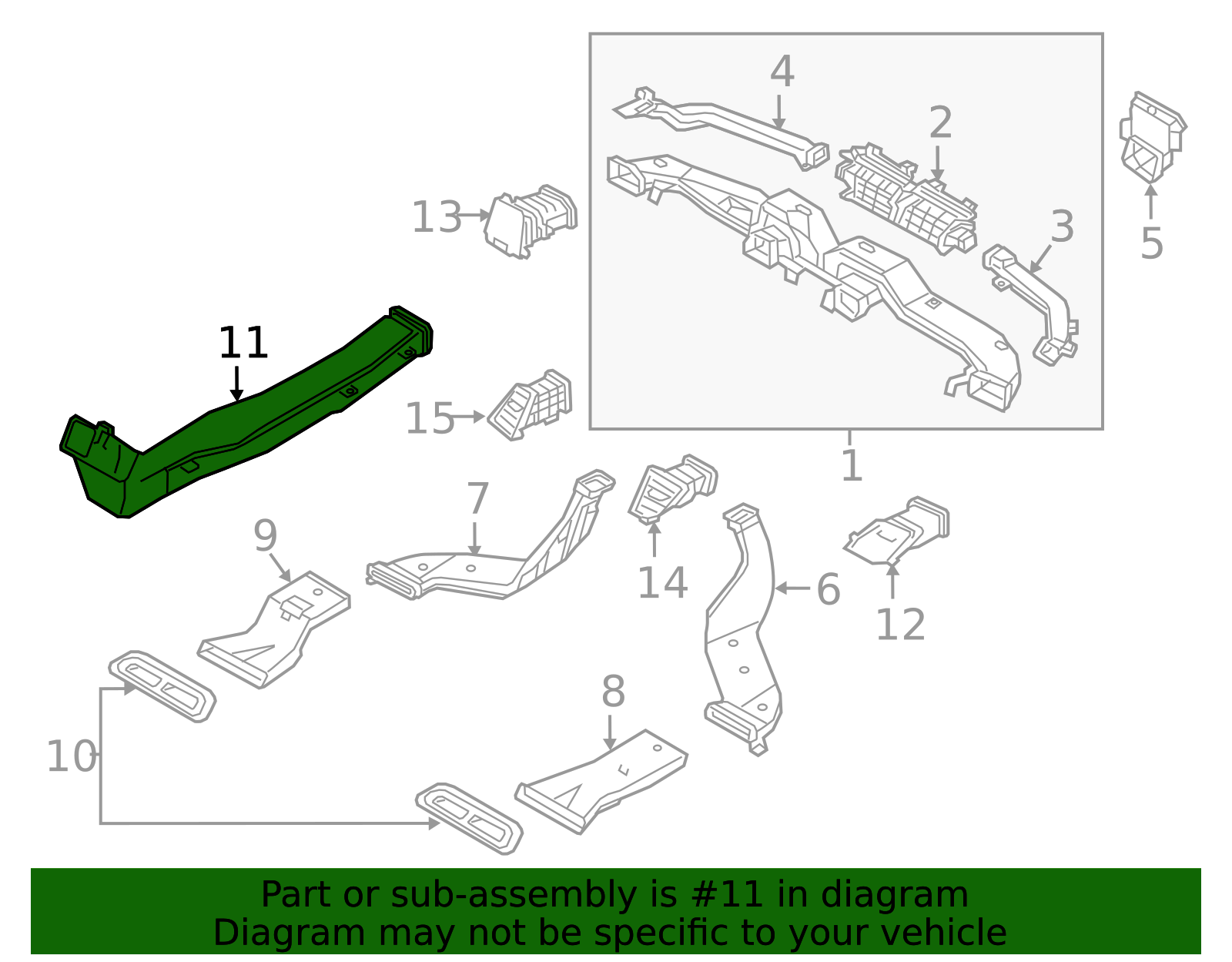 Hyundai - 97020-B1000 - Duct - 2015-2020 Hyundai | OEM Hyundai Parts Outlet