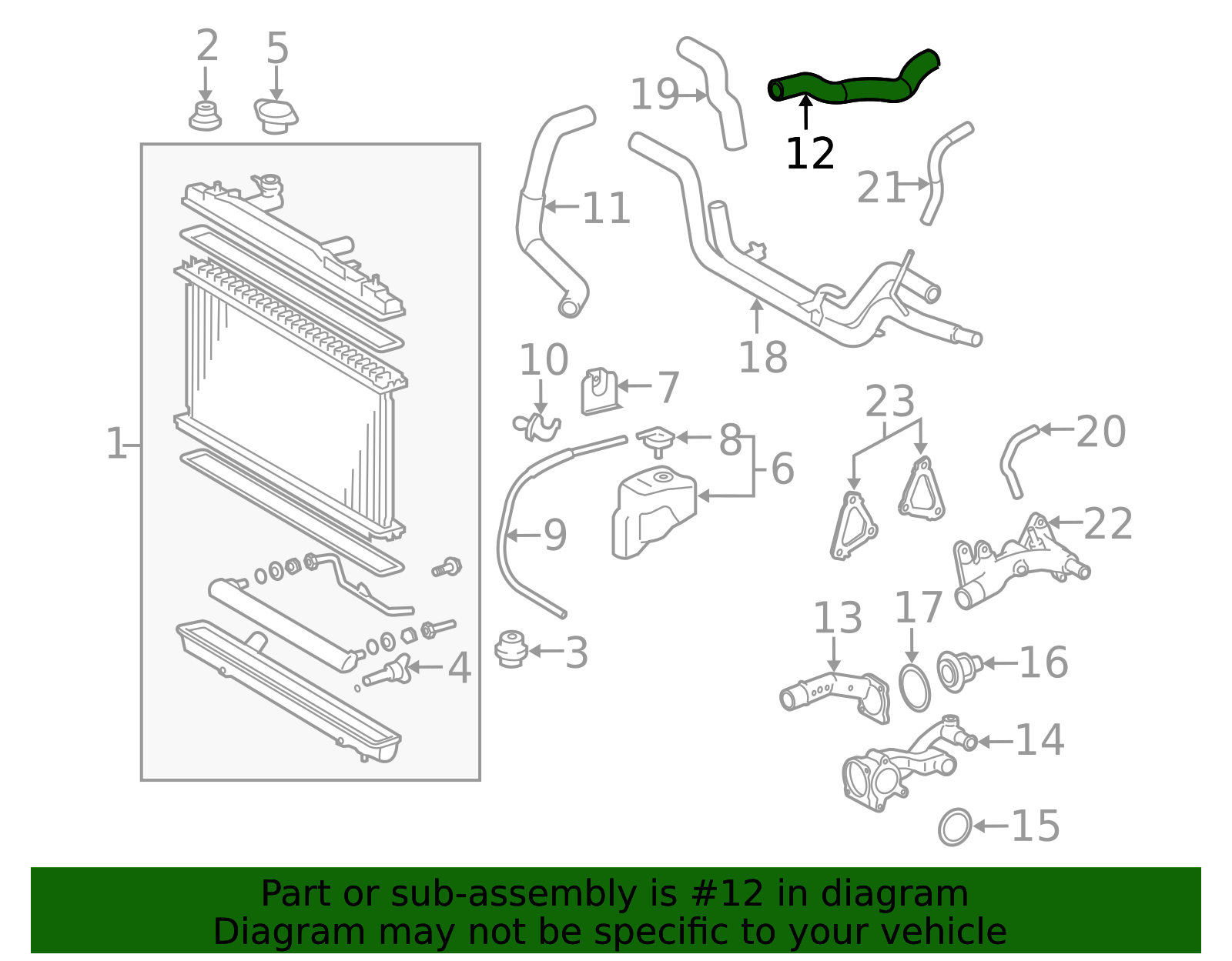 16571-AD010 - Upper Hose - 2005-2007 Toyota Avalon | Nucar Toyota of ...
