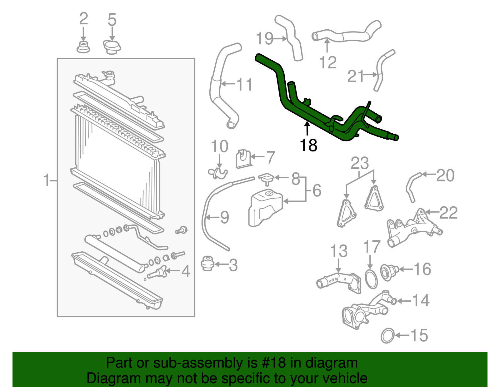 2005-2016 Toyota Inlet Pipe 16322-0P010 | Toyota Parts Center