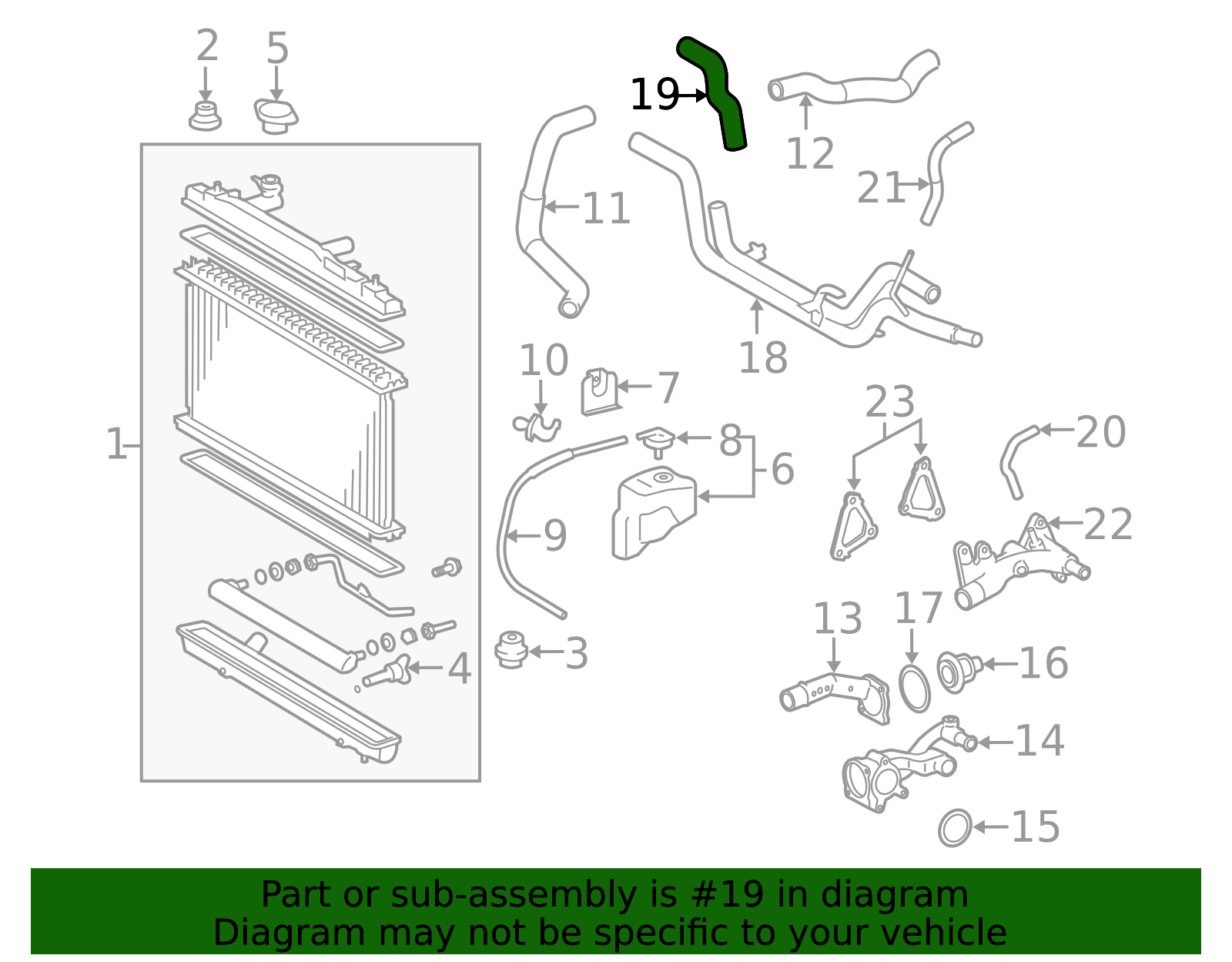 Engine Coolant Hose 16261-31050 | OEM Parts Online