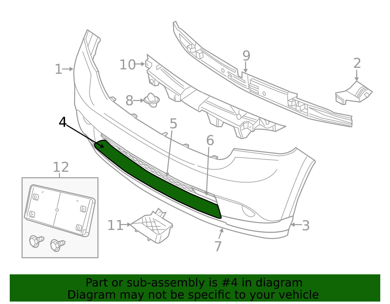 2011-2013 Dodge Durango Applique 68089170AB | Mopar Parts Canada