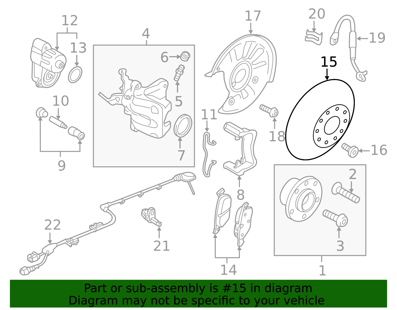 5Q0-615-601-E - Rotor Front Volkswagen Parts Catalog